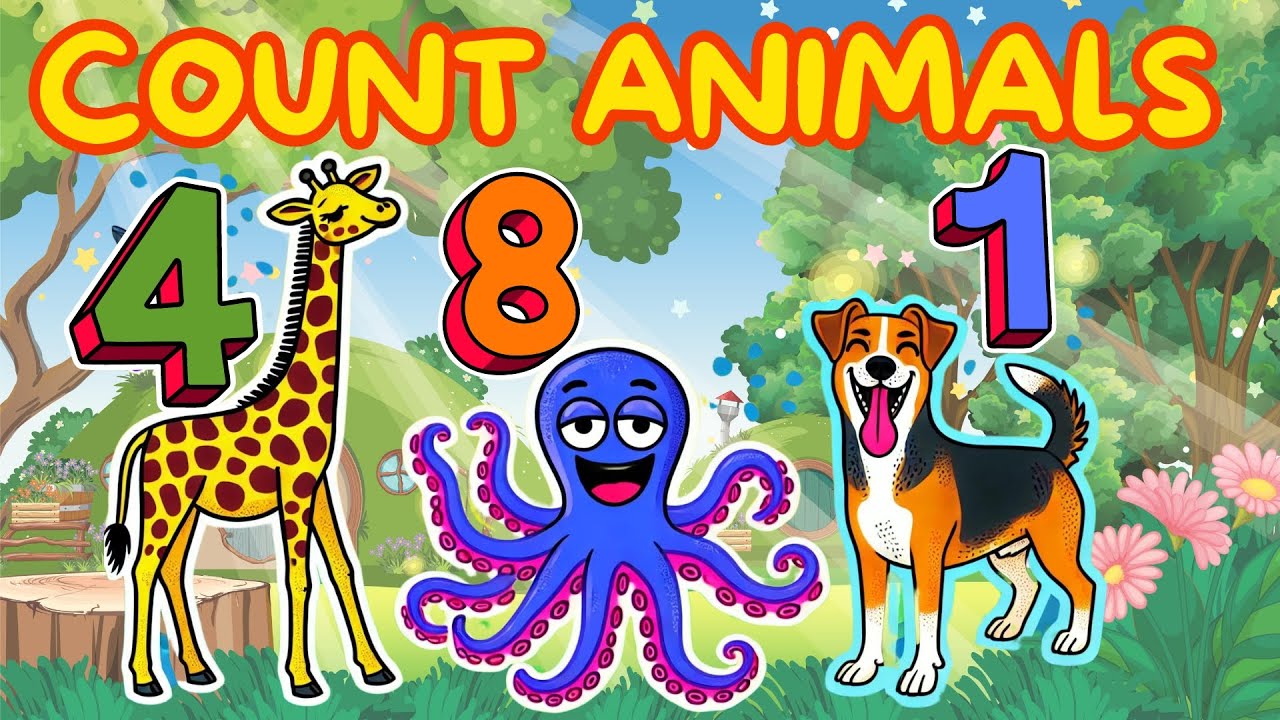 Count Animal Body Parts with Real Animals - YouTube