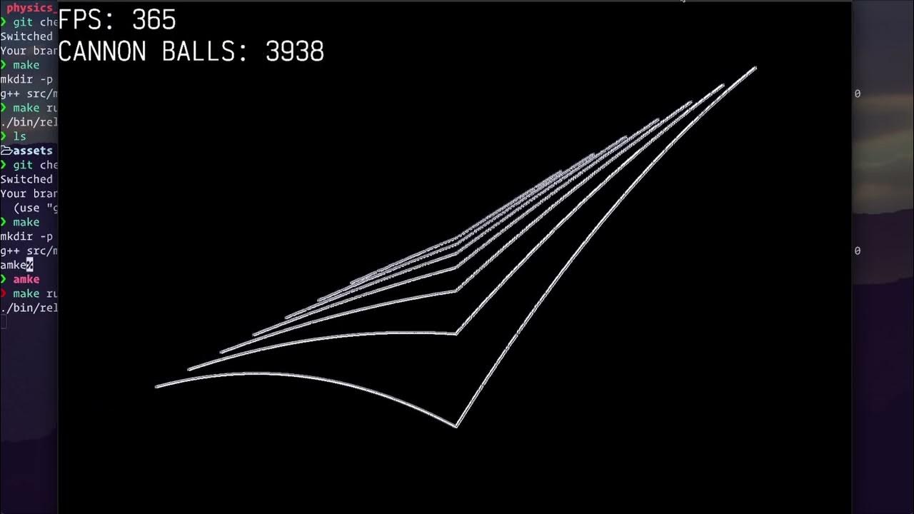 physics sim with sdl and c++ - YouTube
