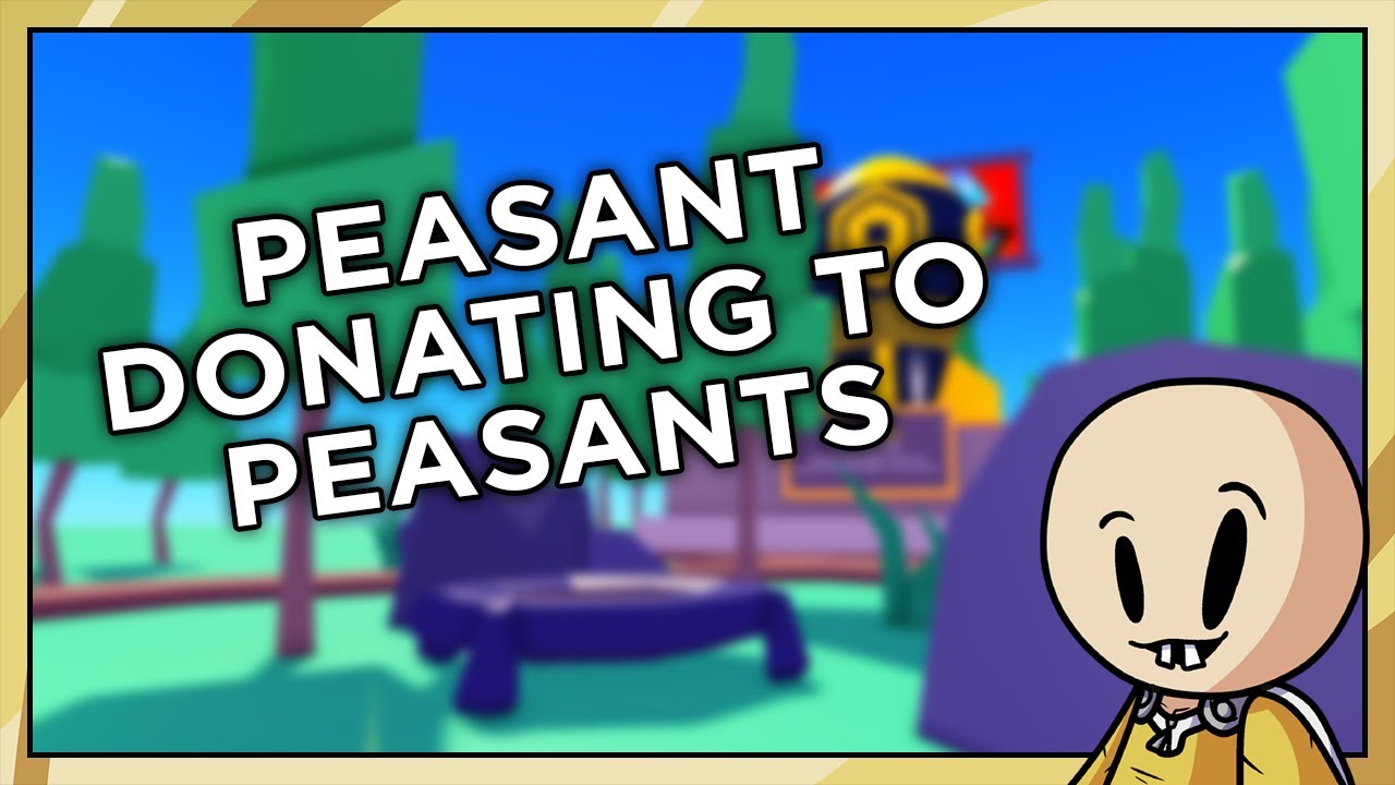 PEASANT DONATING TO PEASANTS! - Roblox PLS DONATE - YouTube