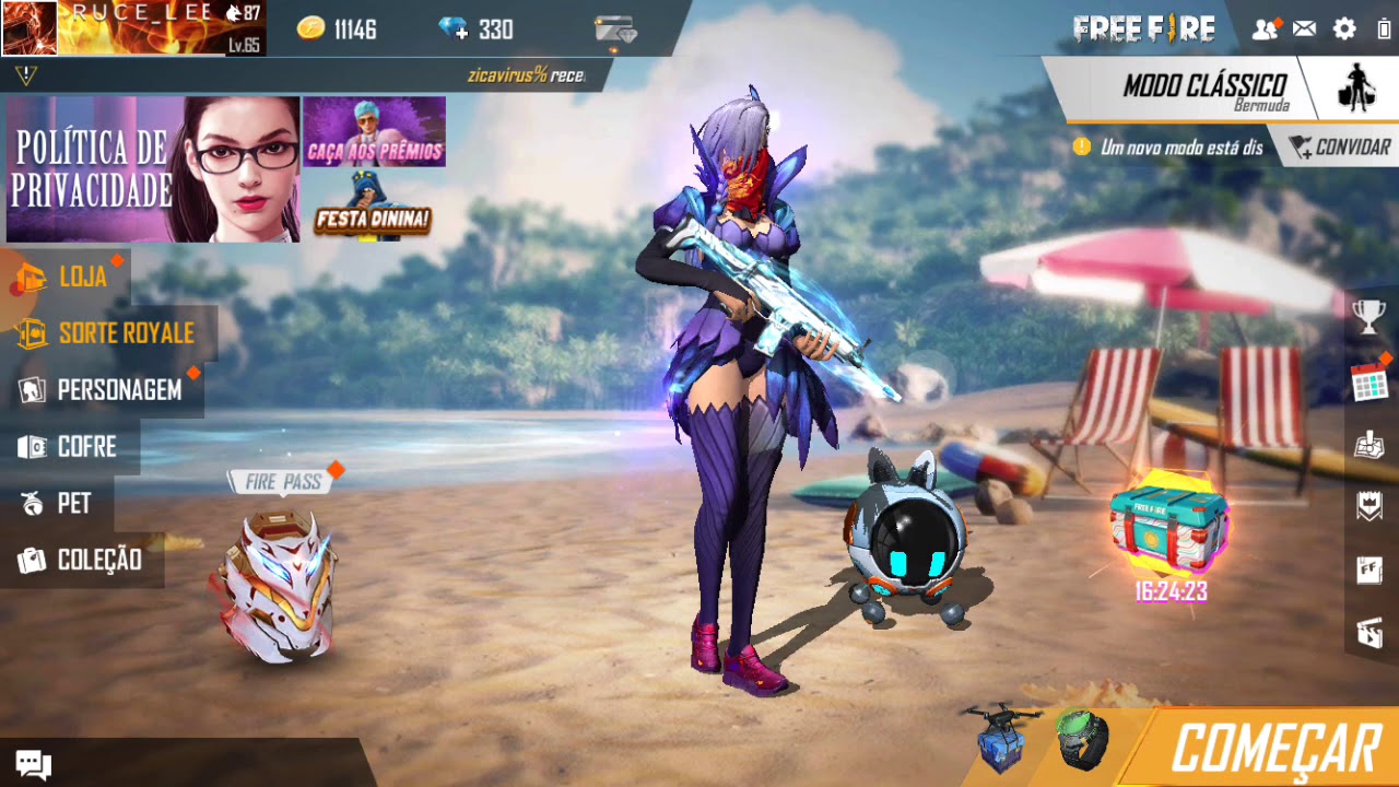 Free fire como entrar no modo clássico só boot - YouTube