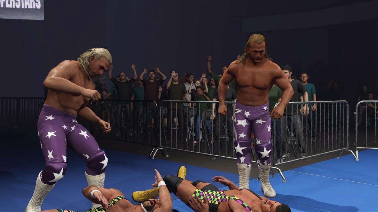 WWE 2K23_Superstars October 92 Beverley Brothers Ambush Steiners - YouTube
