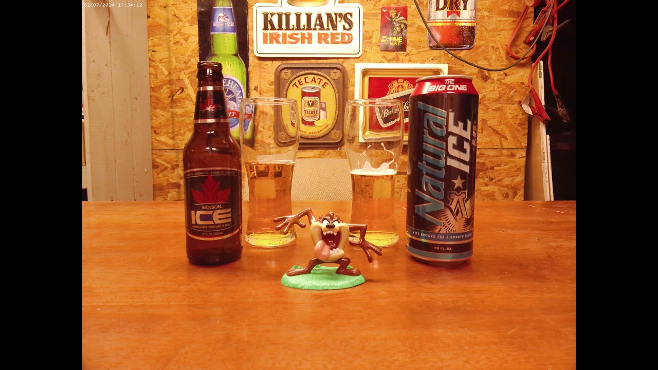 Molson Ice 5.6% VS. Natural Ice 5.9% - Taste Challenge Thursday - YouTube