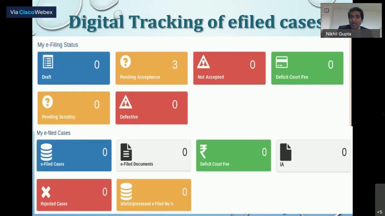 Webinar on e-filing and e-Court Services for Advocates - YouTube