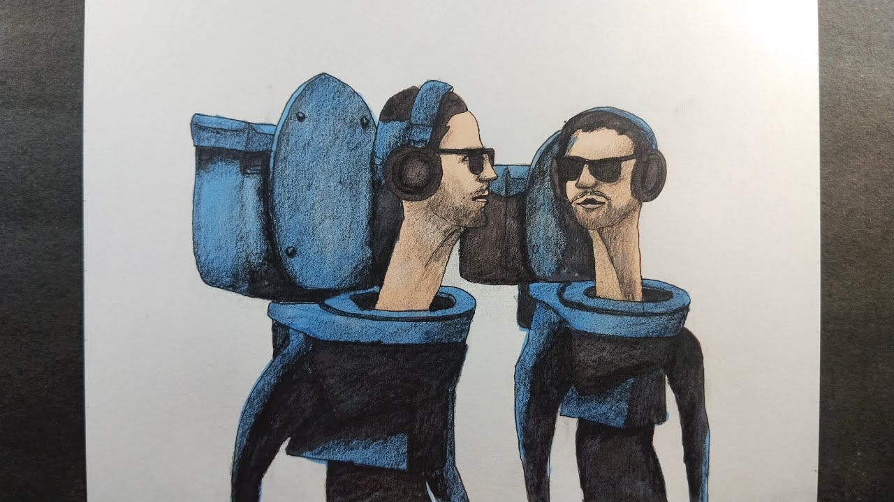 How to draw Bodyguard Skibidi Toilet Multiverse 020 - YouTube