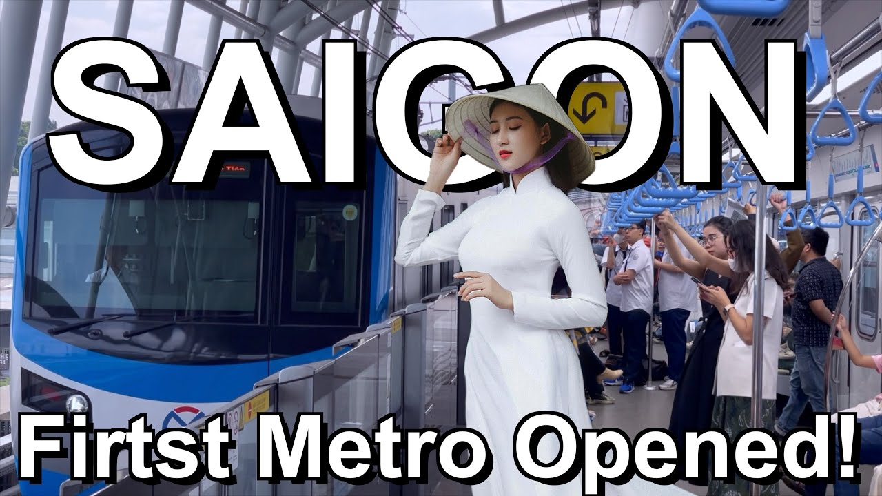 Saigon New Subway is Finally Opened!!! 🇻🇳 Metro Ho Chi Minh City ...