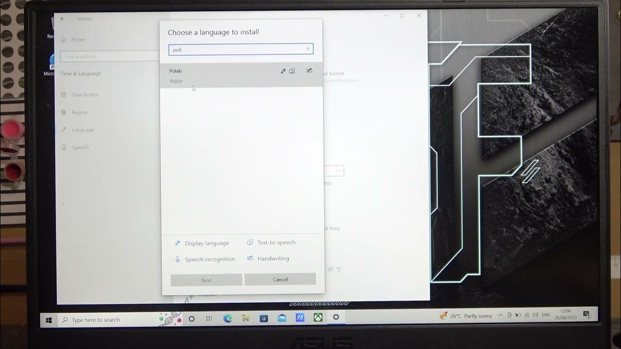 How To Change Language On Asus Tuf Gaming Laptop - YouTube