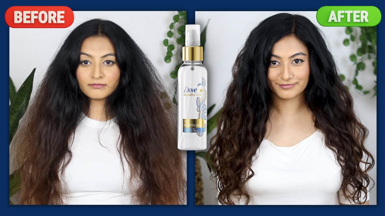 Dove Beautiful Curls Hair Gel - 1 Product Wavy Hair Routine & Refresh ...