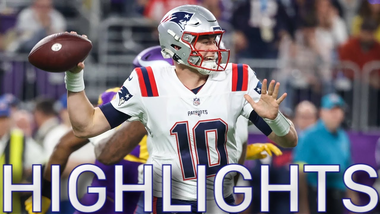 The Mac Attack is Back! Mac Jones Highlights in Career Day vs Vikings ...