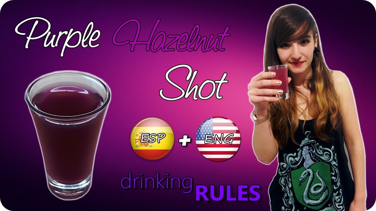 Purple Hazelnut Shot (Chupito) | Drinking RULES #13 - YouTube