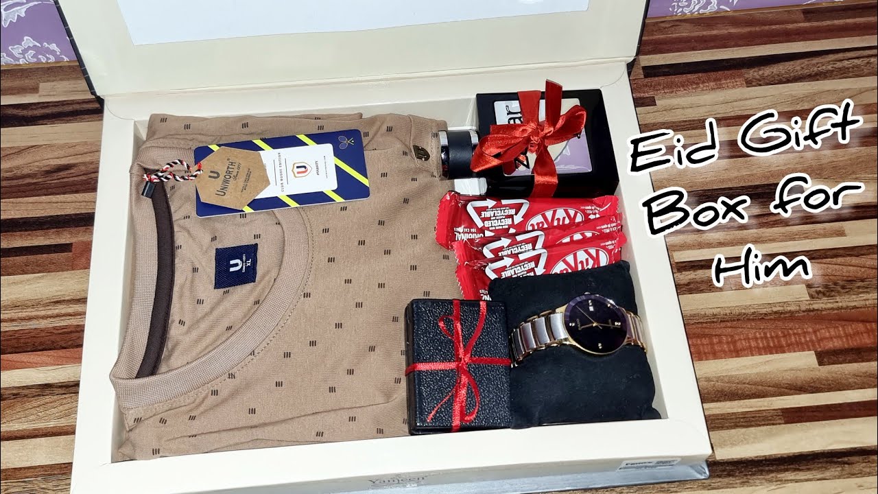 Eid Gift Box for him😘♥️ //Eidi Box For Husband //Shirt Hamper tutorial ...