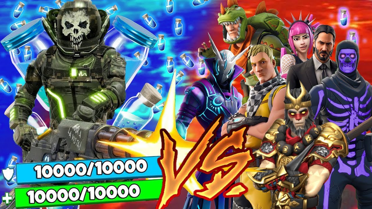 20,000 HP JUGGERNAUT VS. 10 PRO PLAYER! - YouTube