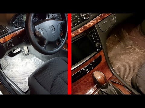 Mercedes W211 How to Install LED Footwell Lights Interior / Interior ...