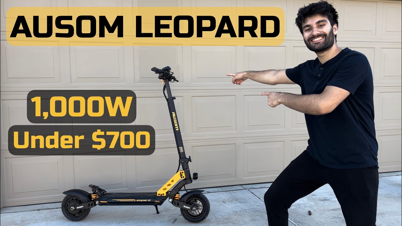 34 MPH Electric Scooter for under $700!! (Ausom Leopard Review ...