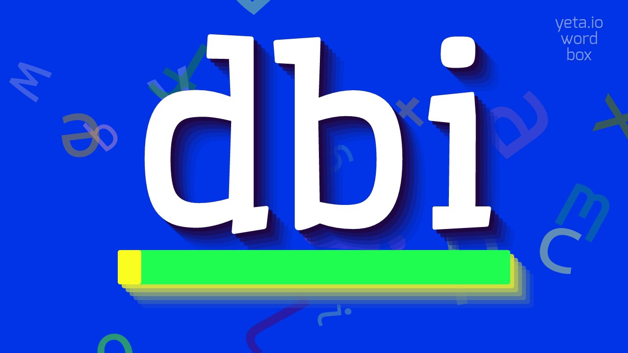 How to say "dbi"! (High Quality Voices) - YouTube