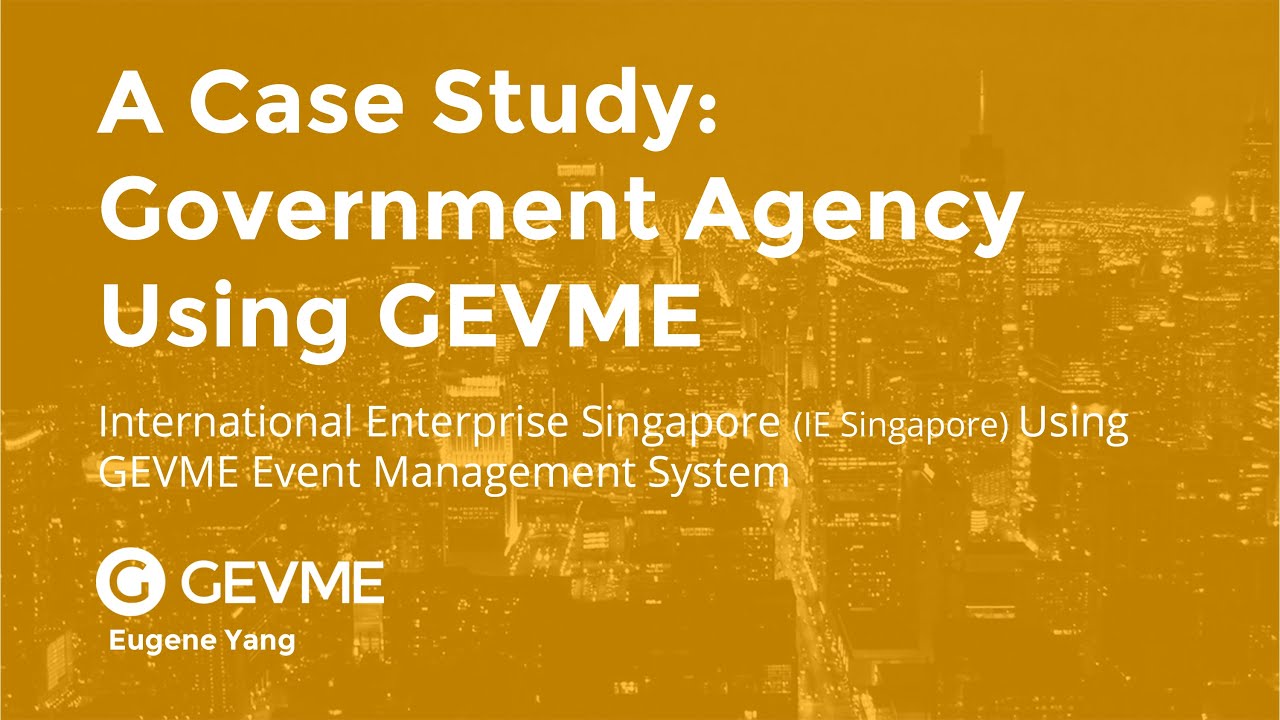 GEVME Case Study: Government Agency Using GEVME Event Management Platform Talk - YouTube