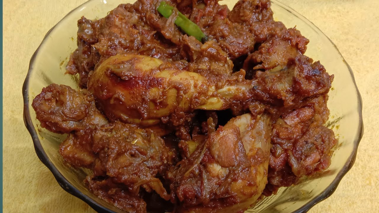 Murgir Mangsho Vuna | Chicken Vuna Recipe | Bangla Desi Testy Chicken ...