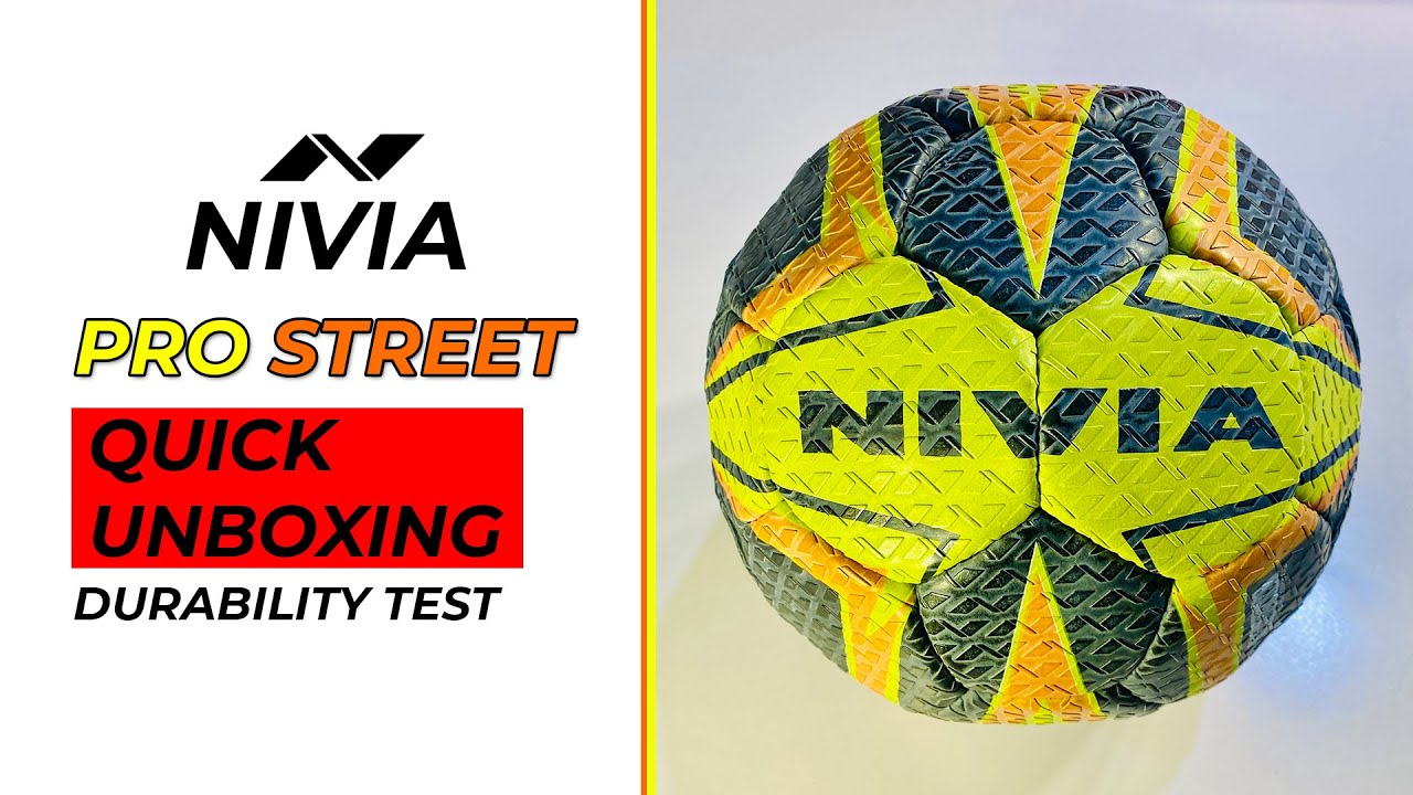 Nivia Pro street Football quick unboxing[Durability test] - 4K quality ...