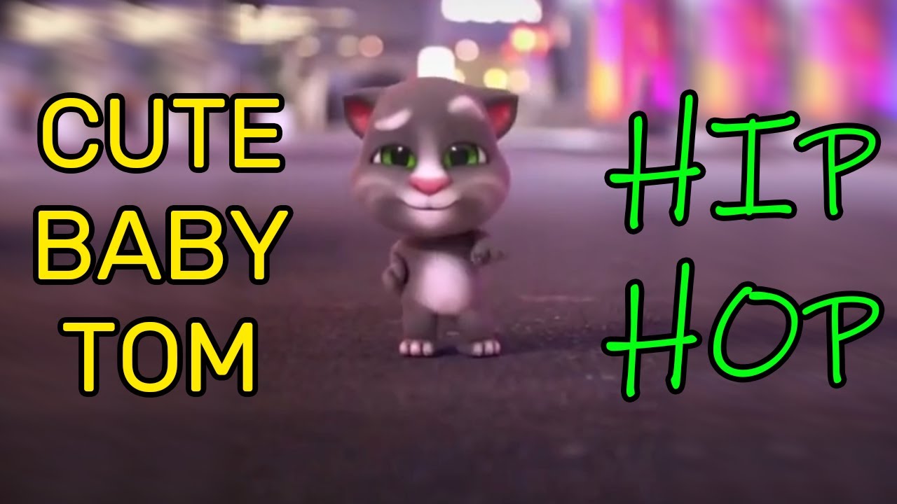 Mèo talking Tom Dancing Cute Baby Tom HIP HOP Electro - YouTube
