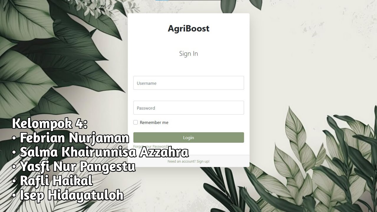 Presentasi Project Basis Data | Aplikasi Agriboost (Sistem Manajemen ...