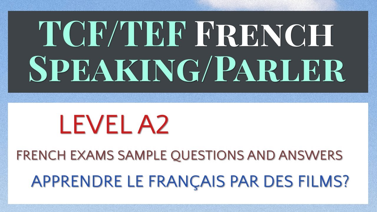 TCF TEF Preparation Level A2 - Part 10 - Préférez-vous apprendre le ...