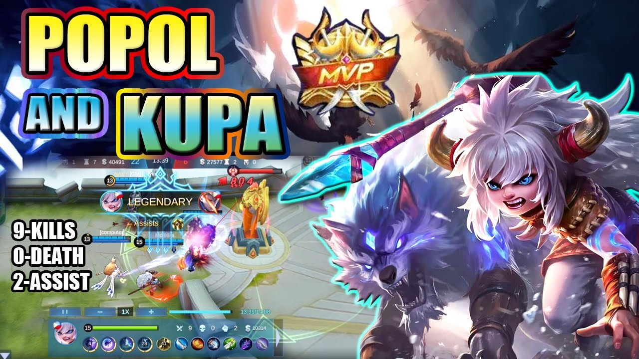 Popol & Kupa Best Gameplay with 9 Kills, No Death / Easy Win / MVP / Mo ...