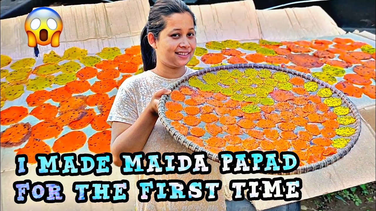 How to make maida papad at home. #vlog15 #asminsite #papad - YouTube