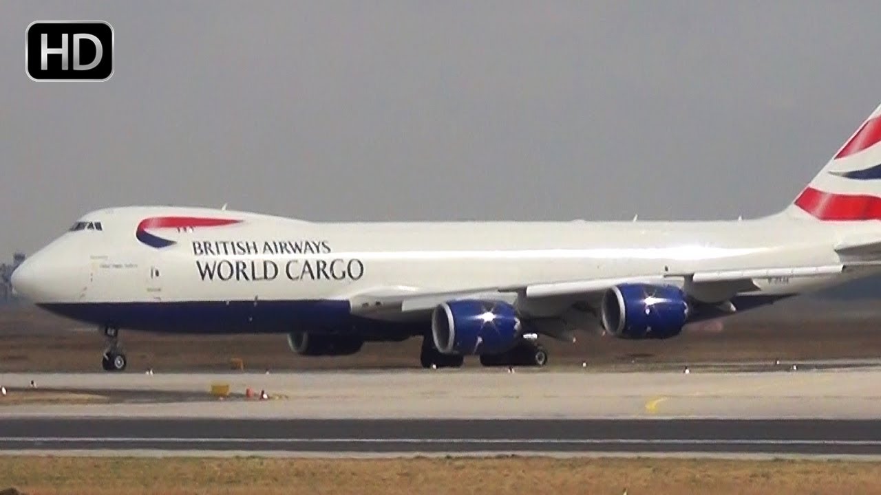 HD 1080p BOEINGs NEW 747-800 Freighter @ Frankfurt Intl. Airport - YouTube