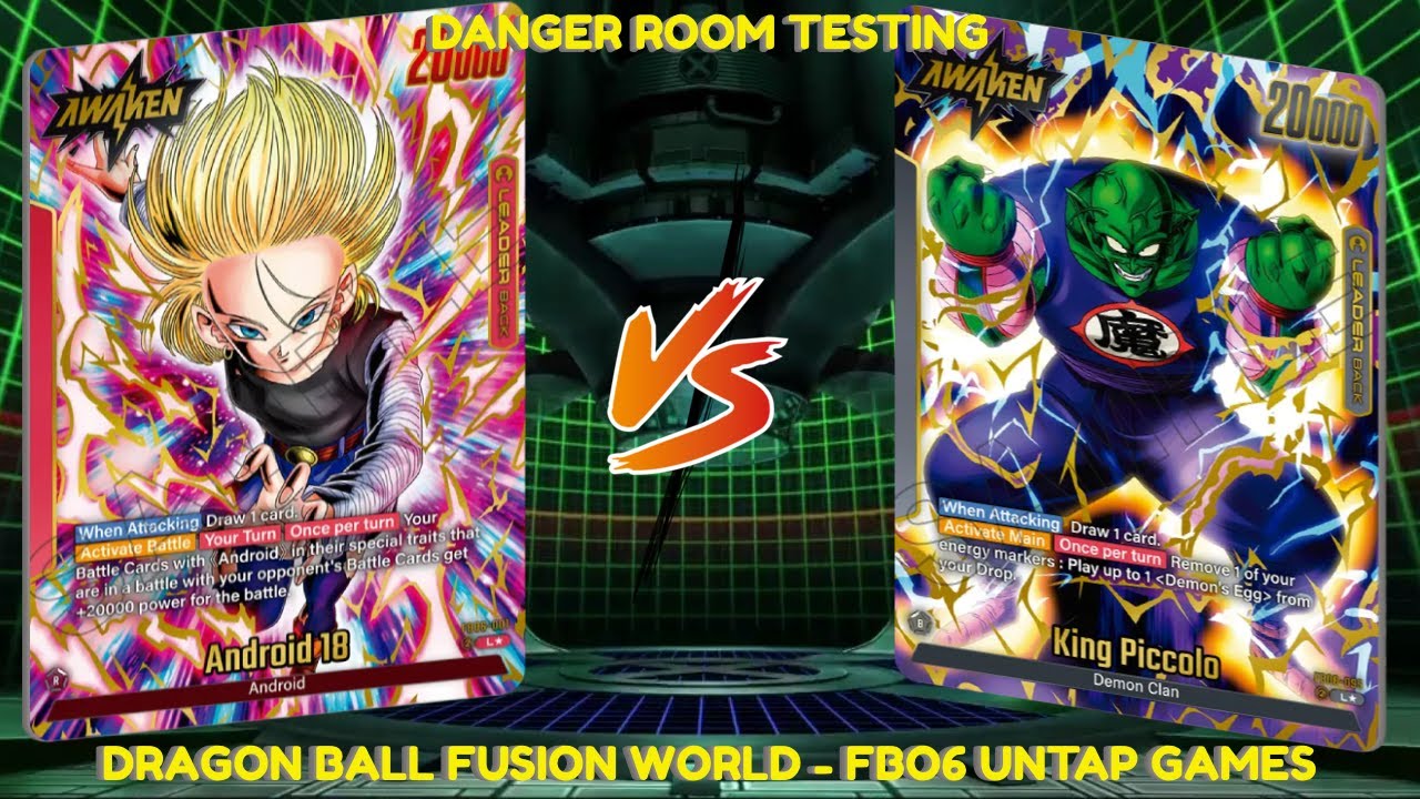Dragonball Fusion World - Danger Room Testing - FB06 Android 18 vs King ...