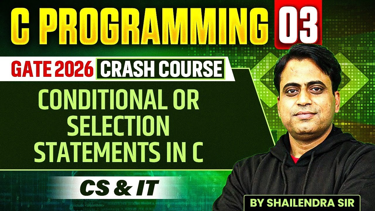 C Programming 03 | C Programming Basics and Data Types | All Branches | GATE Crash Course - YouTube