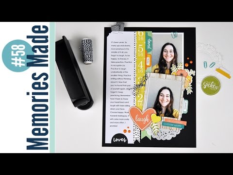 Memories Made #58: Laugh Scrapbooking Process Video - YouTube