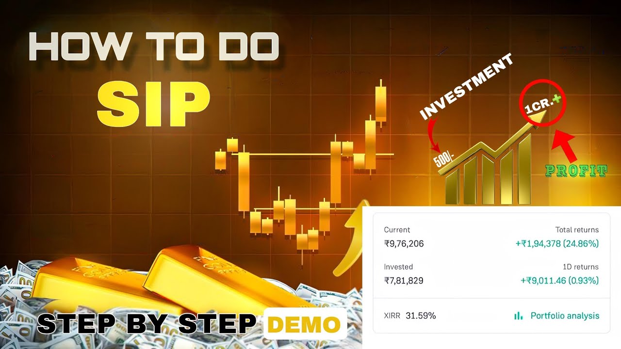 How to Start SIP Step by Step Demo | Share Market - YouTube