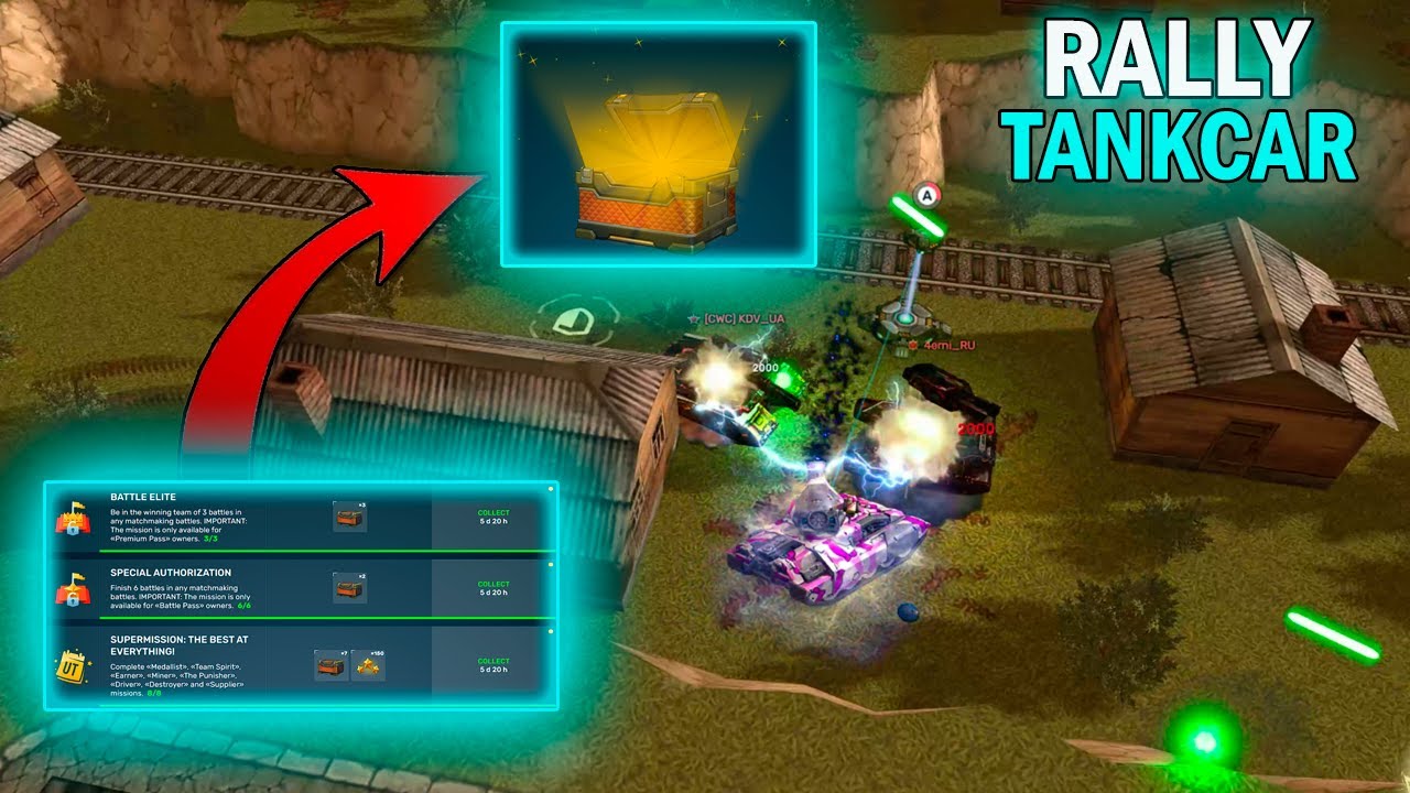 Tanki Online | Rally Tankcar | Completing Special missions + Opening ...