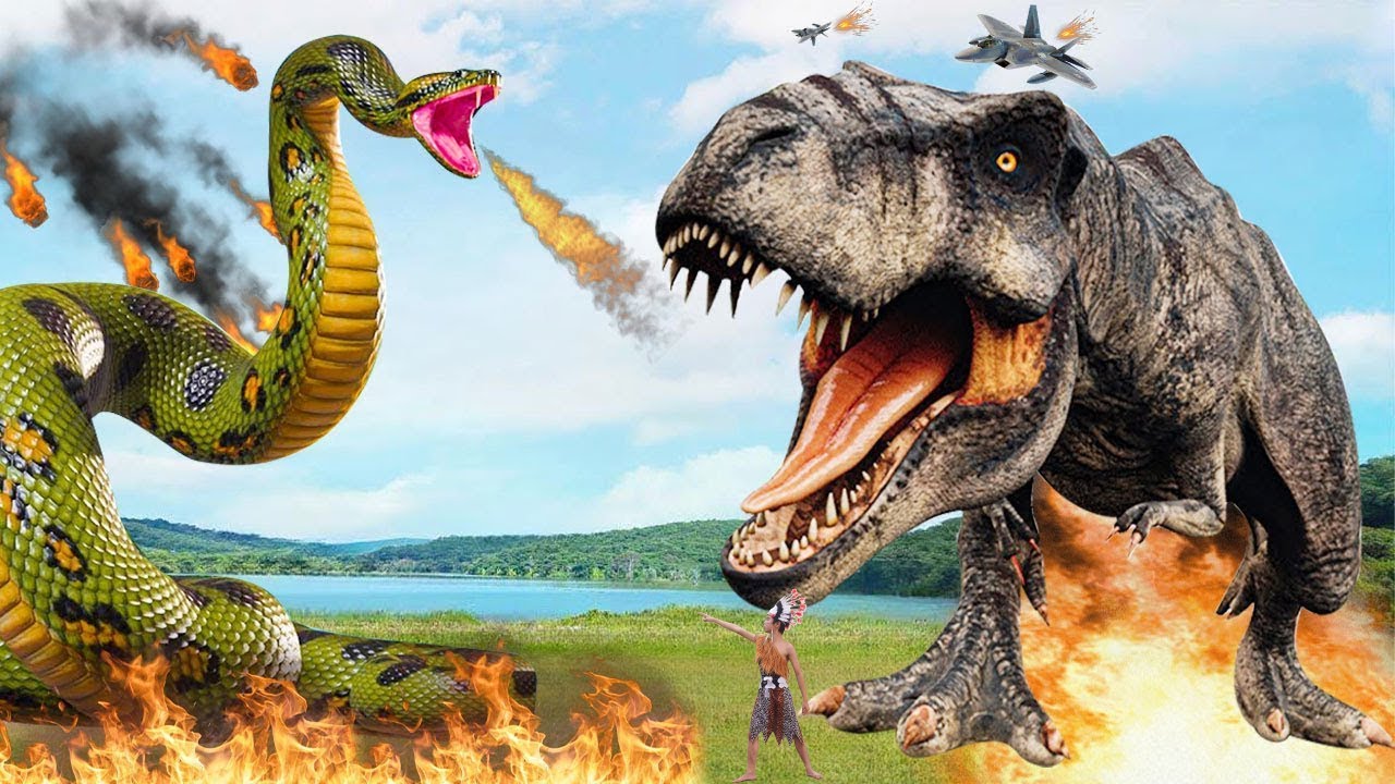 T Rex Vs Snake Part 25 - Jurassic Park Fan Made Short Film - T rex ...