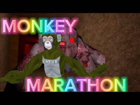 MONKEY MARATHON BIG SCARY! level 1 and 11(gorilla tag horror meta vr ...