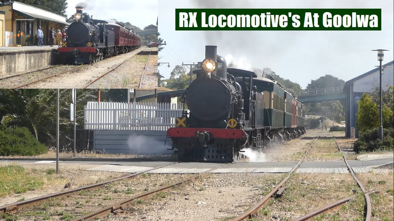 #RX207 & #RX224 Steam Train's At Goolwa - Cockle Train (6) - YouTube