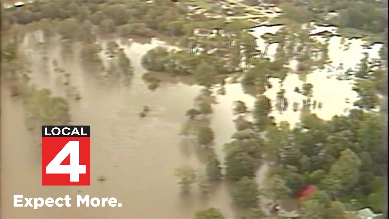 From the Vault: Clinton River flood wreaks havoc in 1982 - YouTube