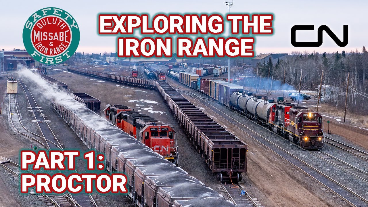 CN in Minnesota's Iron Range - Part 1: Proctor - YouTube