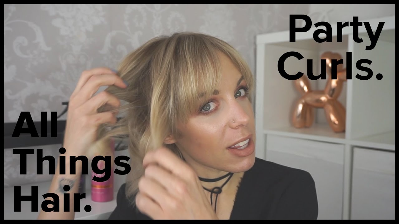 Short curly party hairstyle tutorial with Lorna Literally ...