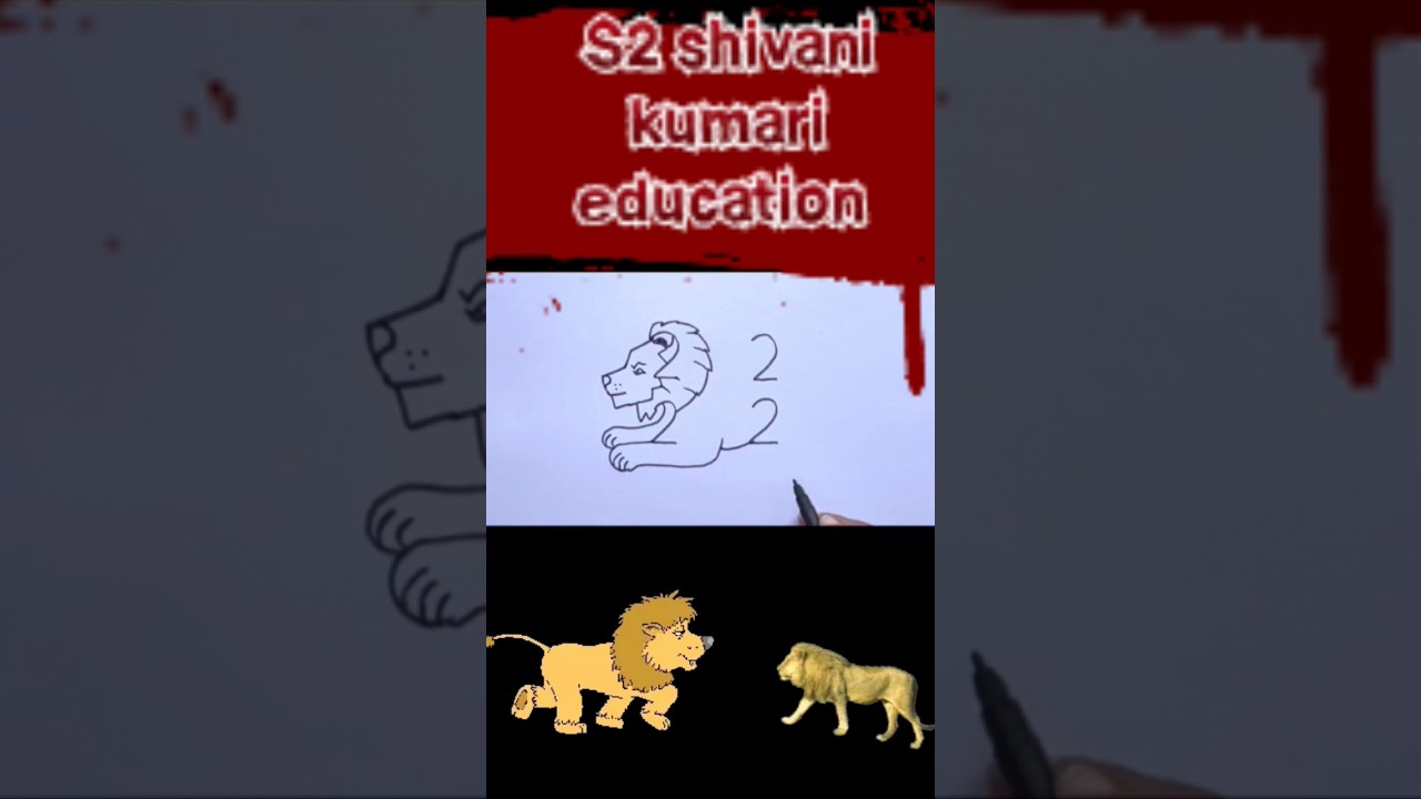 Tiger 🐅🐯🐅🐯 easy drowning 2222 simple drowning Sher #drawing #yt # ...