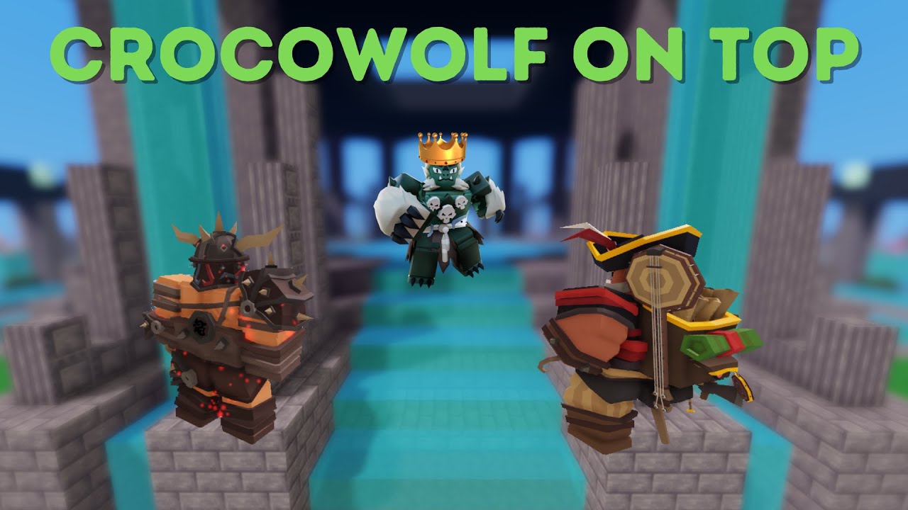Crocowolf Kit Destroying Players! | Roblox Bedwars - YouTube