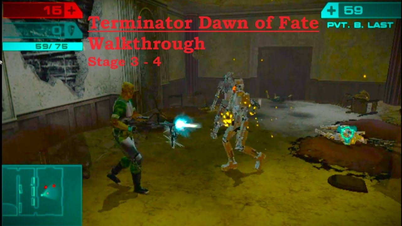 The Terminator: Dawn of Fate (PS2 Game) walkthrough part 2. Stage 3 - 4 ...