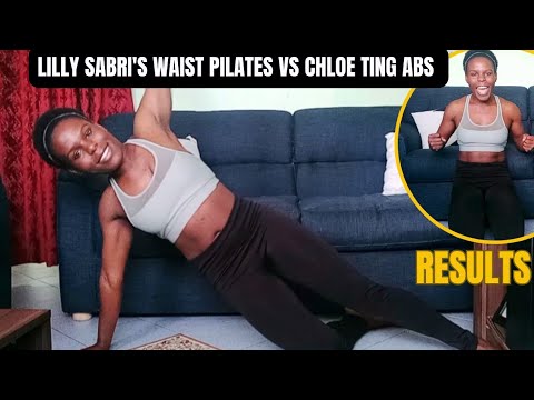 I tried Lilly Sabri's 5 Min Waist Pilates Workout🔥 Vs Chloe Ting ...