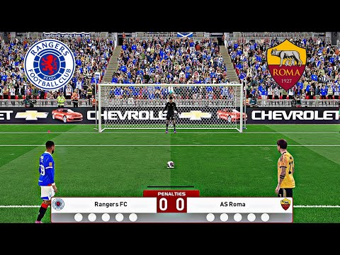 RANGERS VS ROMA FULL PENALTY SHOOTOUT | RAN VS ROM HIGHLIGHTS