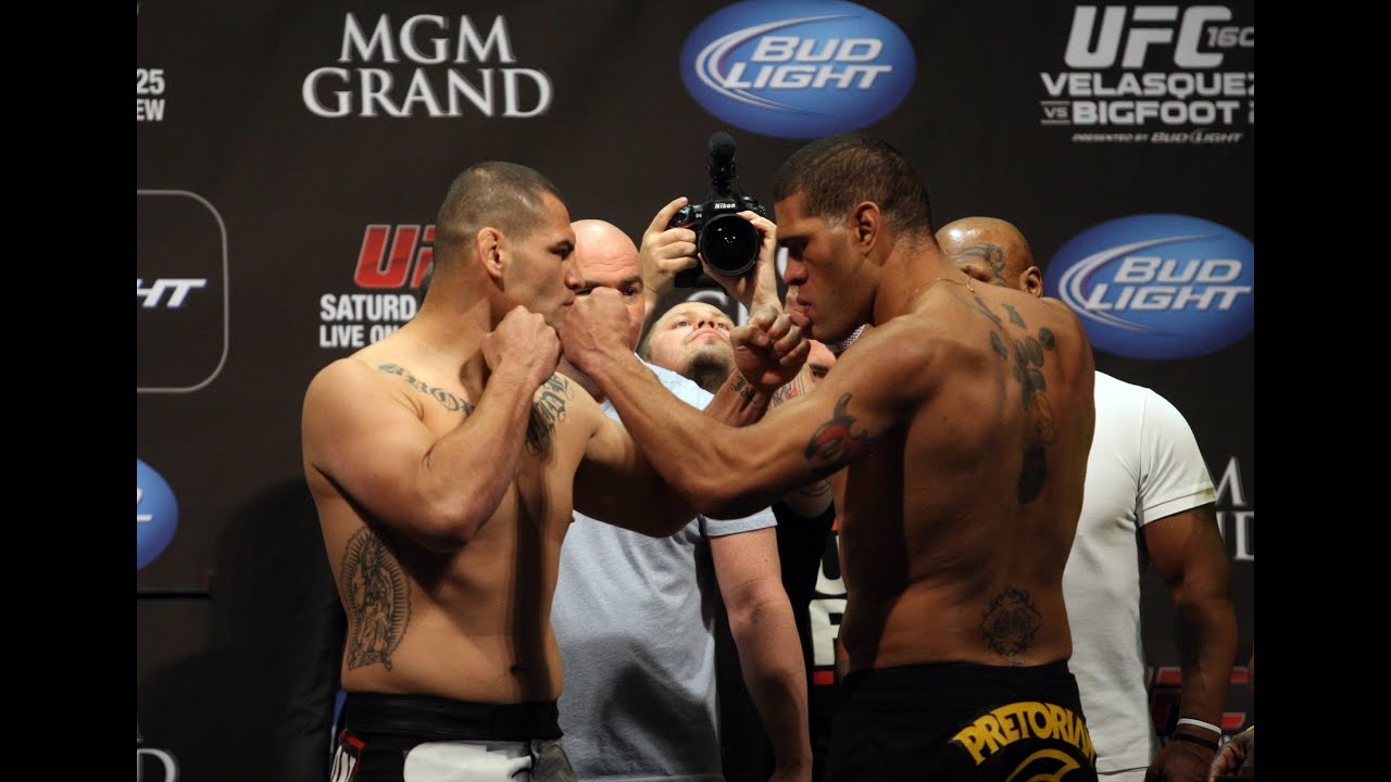 UFC 160: Cain Velasquez vs. Bigfoot Silva 2- Weigh in video (HD) - YouTube