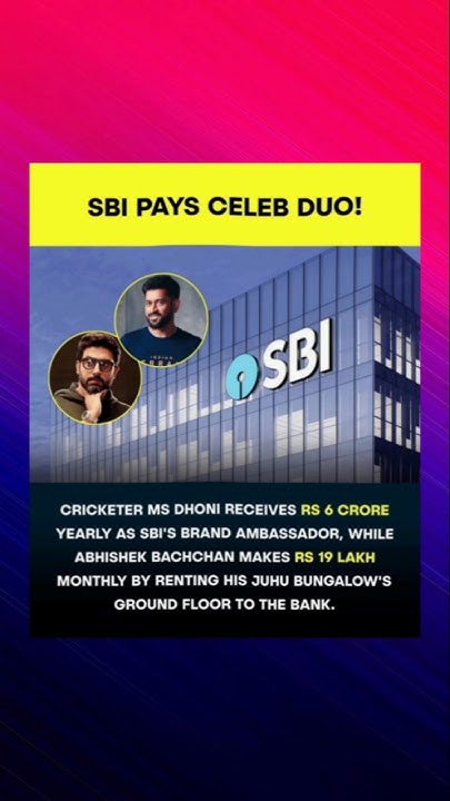 SBI PAYS CELEB DUO! CRICKETER MS DHONI RECEIVES RS 6 CRORE YEARLY AS SBI'S BRAND AMBASSADOR ...