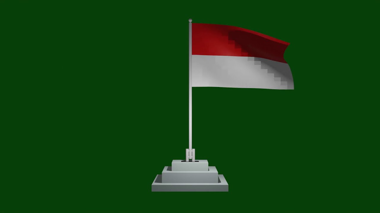 3D Blender Tiang bendera - YouTube