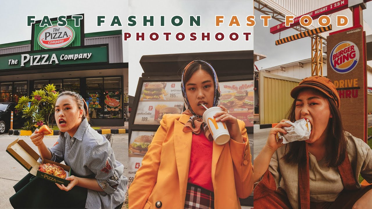 Fast Food Photoshoot but High Fashion - YouTube