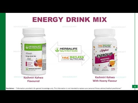 Energy Drink Mix - Herbalife Nutrition vs Mayleen Nutricare - YouTube