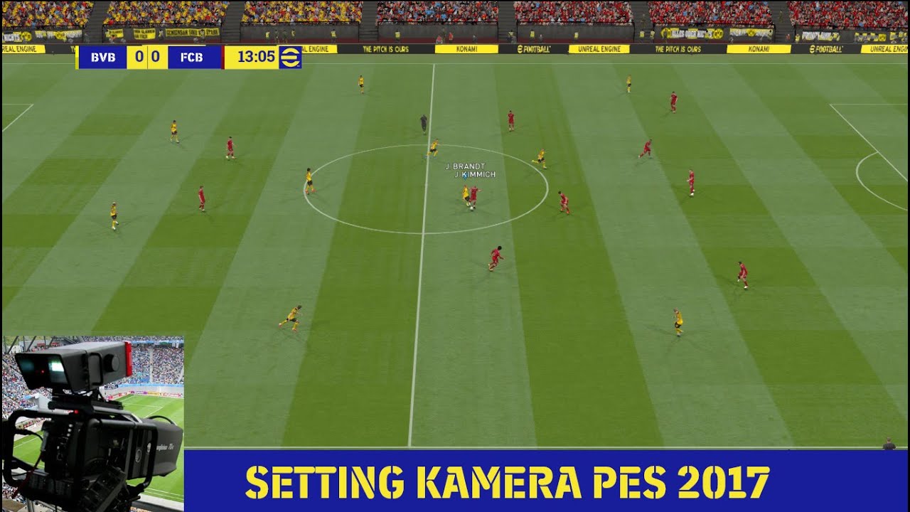 Setting Posisi Kamera Dalam Game PES 2017 Bagi Pemula - YouTube