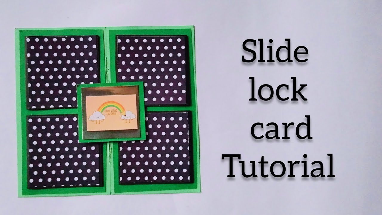 Slide Lock Card Tutorial// Scrapbook Card// Handmade Cards for ...